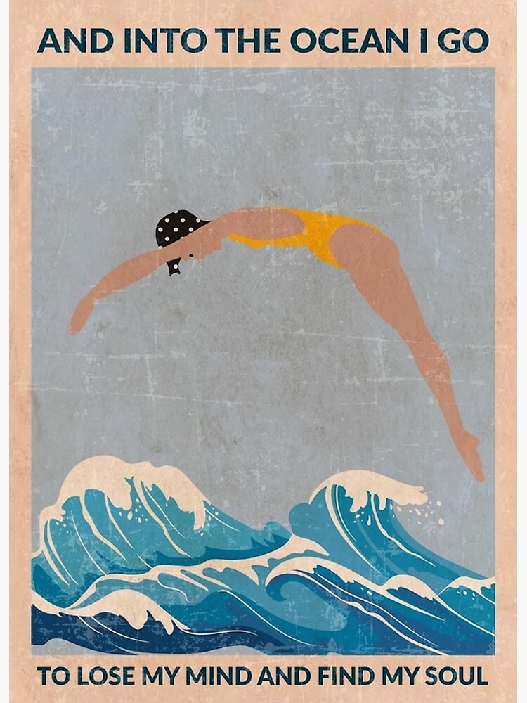 "Into The Ocean Blue" Poster for Sale by lyndavincens | Redbubble