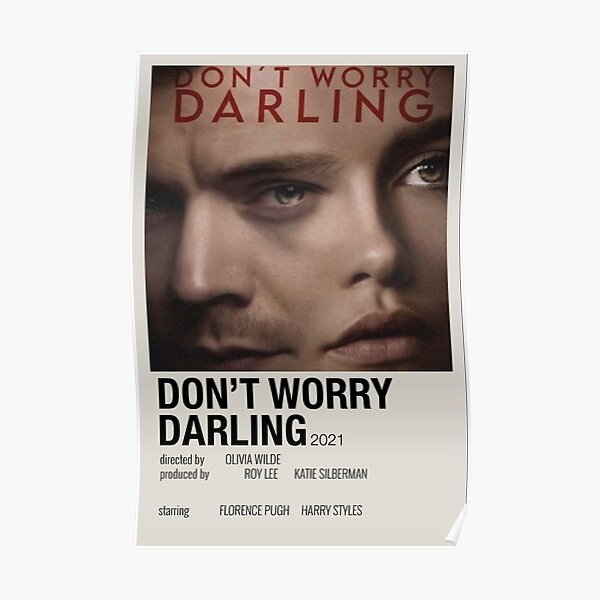 "Dont Worry Darling Poster Minimalist Art Wall" Poster for Sale by ...