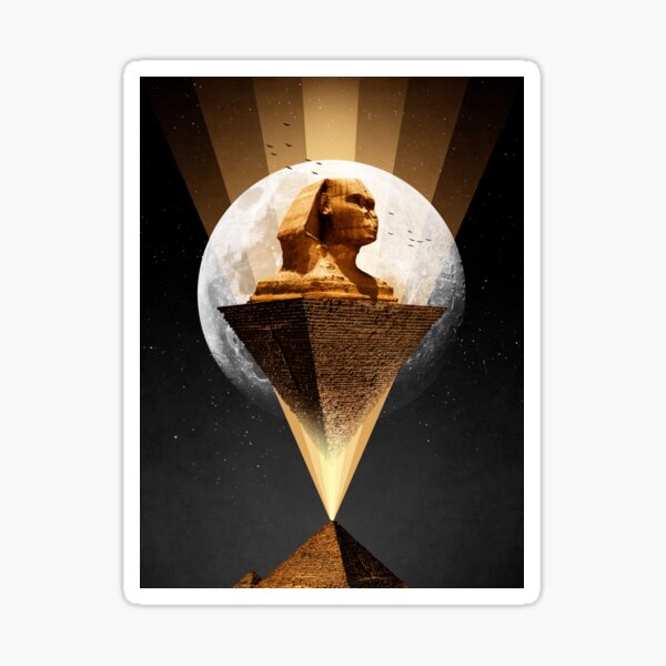 "Great Sphinx of Giza, Pyramid, Egypt, " Sticker for Sale by ...