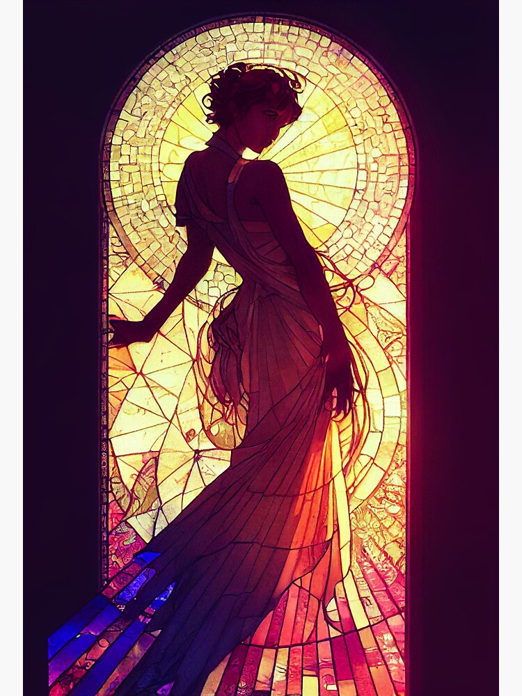 Intricate Stained Glass Venus Sticker For Sale By Midjourney Hot