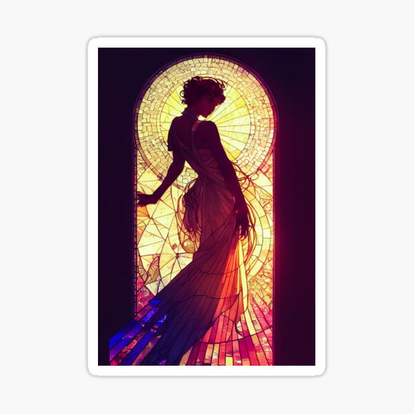 "Intricate Stained Glass Venus" Sticker for Sale by midjourney-hot ...