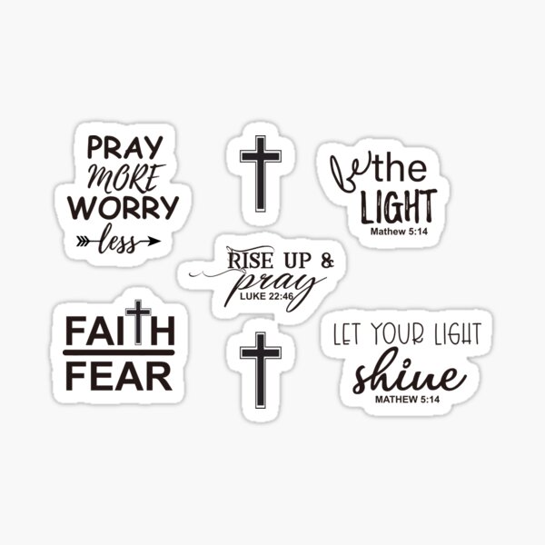 "Bible verse sticker pack" Sticker for Sale by Wickedsherry13 | Redbubble