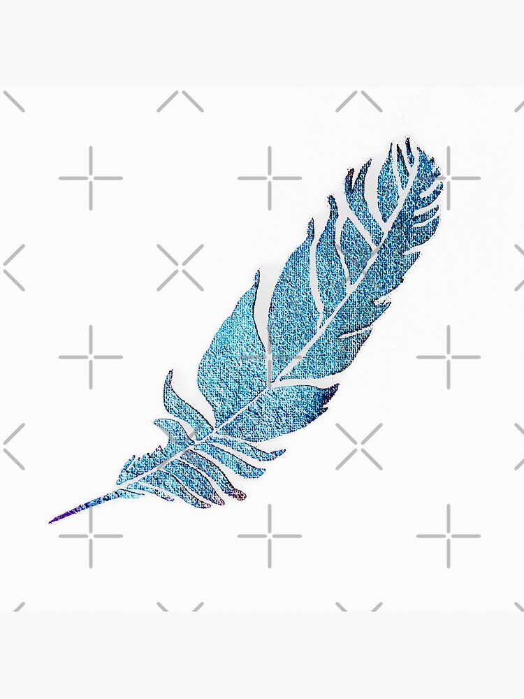 "Textured Feather on White Base" Sticker for Sale by jewelashleyhall ...