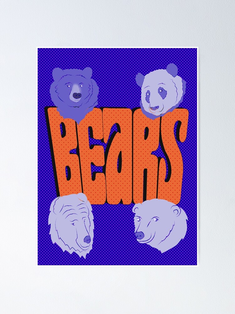 "Bears" Poster for Sale by GemimaRosaArt | Redbubble