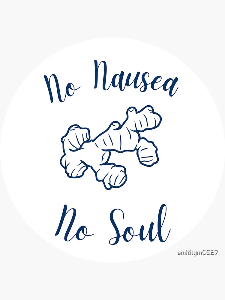 "No Nausea No Soul - Navy Sticker/Pin" Sticker for Sale by smithym0527 ...