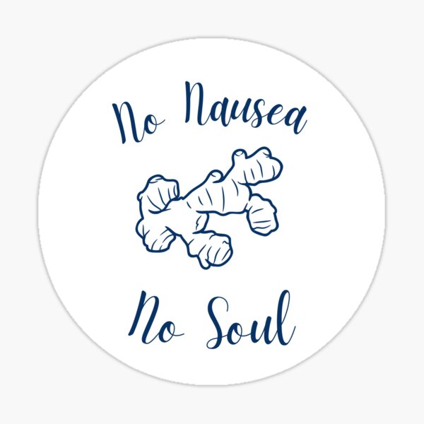 "No Nausea No Soul - Navy Sticker/Pin" Sticker for Sale by smithym0527 ...