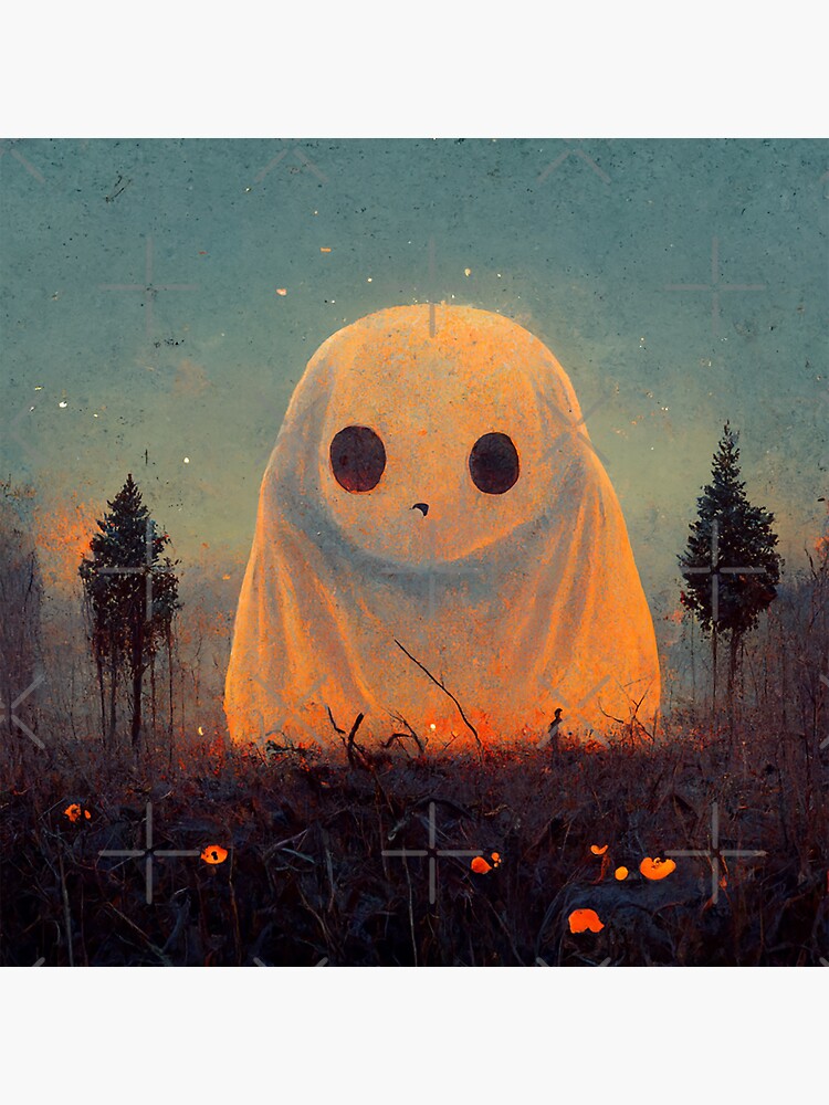 "Poe The Ghost" Sticker for Sale by Moonlight-Image | Redbubble