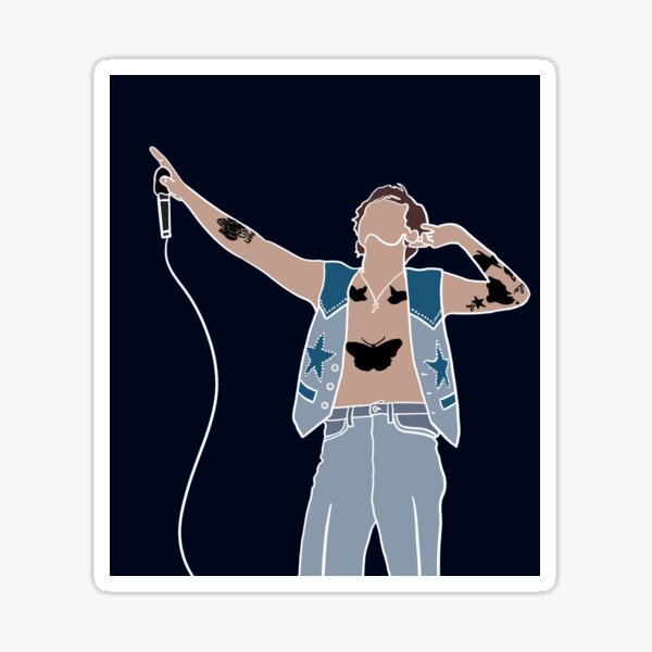 "MSG Harry Styles Sticker" Sticker for Sale by tina-christina | Redbubble