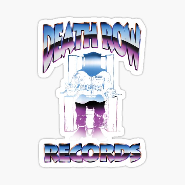 "Death Row Records Chrome" Sticker for Sale by tattwirdat | Redbubble