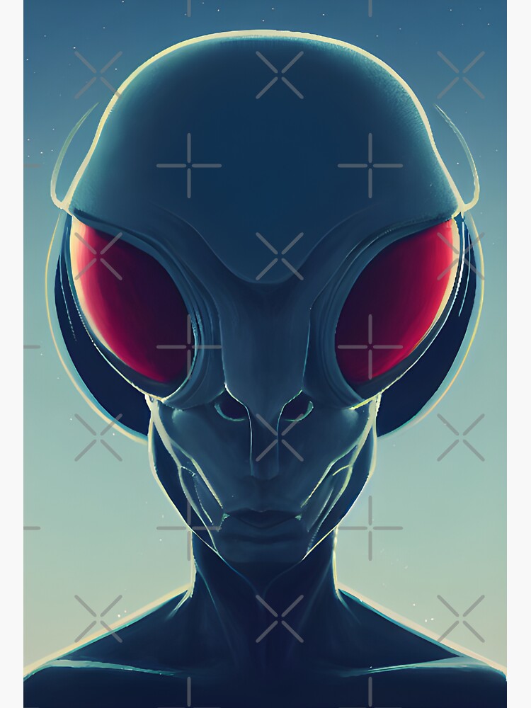 "Draco Alien by TooplesArt" Sticker for Sale by TooplesArt | Redbubble
