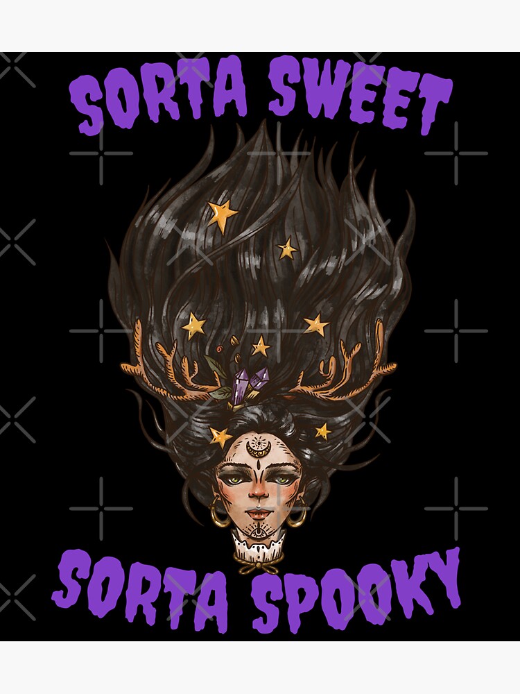 "Sorta Sweet Sorta Spooky | Cute Halloween Witch | Funny Halloween ...