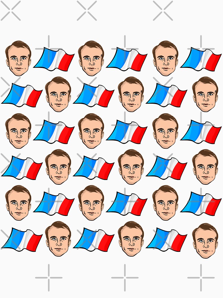 "Emanuel Macron Pattern" T-shirt by popdesigner | Redbubble