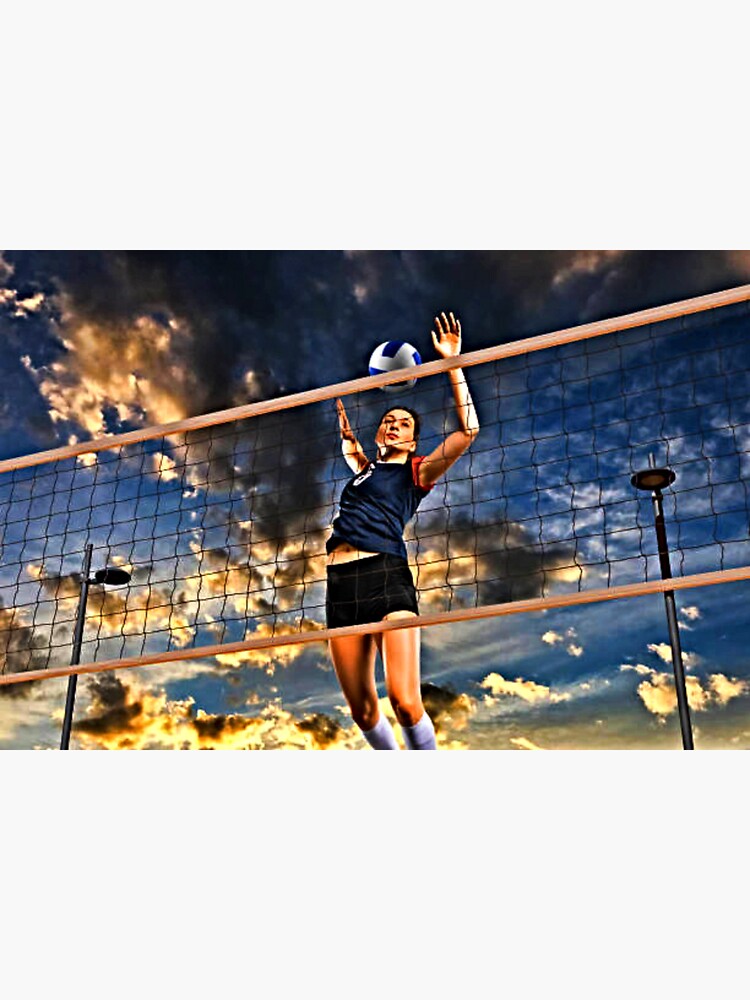 "Volleyball player " Sticker for Sale by ES-disang | Redbubble