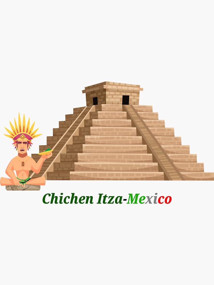"Chichen Itza- Mexico" Sticker for Sale by Mexican-Art | Redbubble