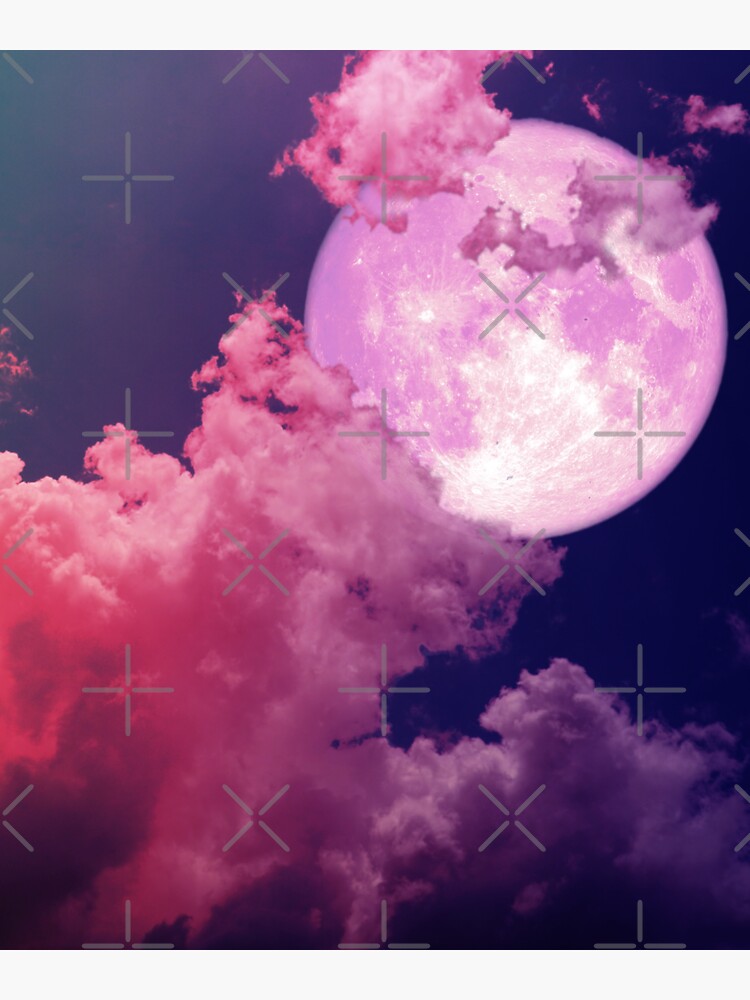 "georgia okeeffe pink Moon over water" Sticker for Sale by MDRKdesinger ...