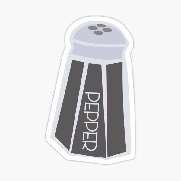 "Pepper Shaker Halloween Matching Costume Salt or Pepper" Sticker for ...