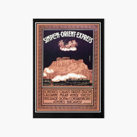 "SIMPLON ORIENT EXPRESS : Vintage Train Travel Advertising Print" Art ...