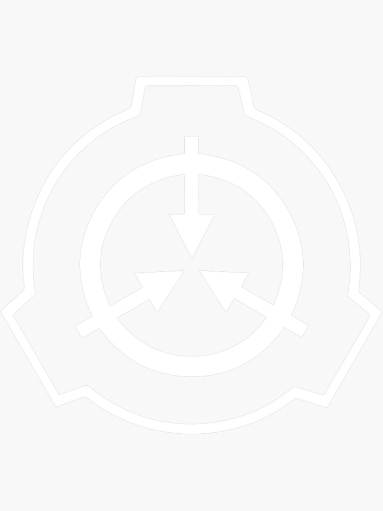 "SCP Foundation White Logo" Sticker for Sale by murkymarkup9352 | Redbubble