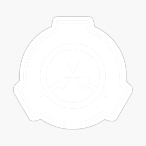 "SCP Foundation White Logo" Sticker for Sale by murkymarkup9352 | Redbubble