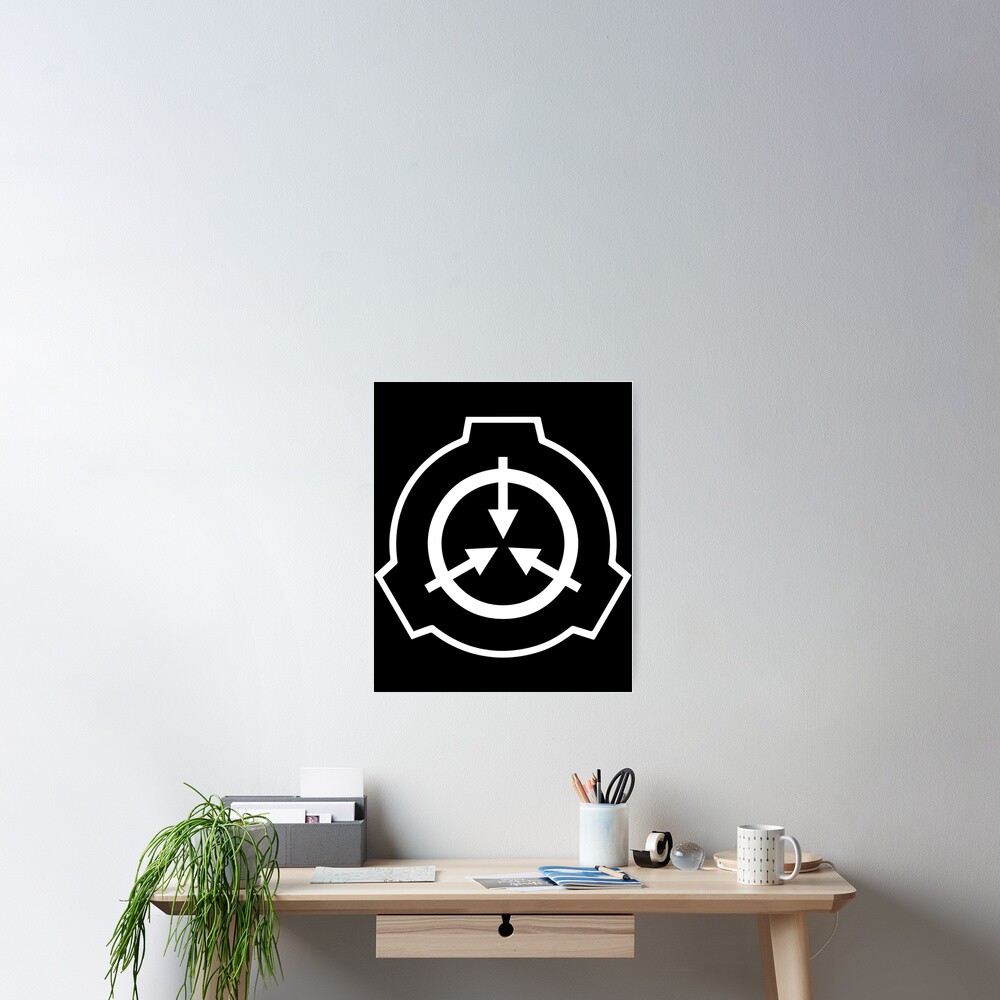 "SCP Foundation White Logo" Poster for Sale by murkymarkup9352 | Redbubble