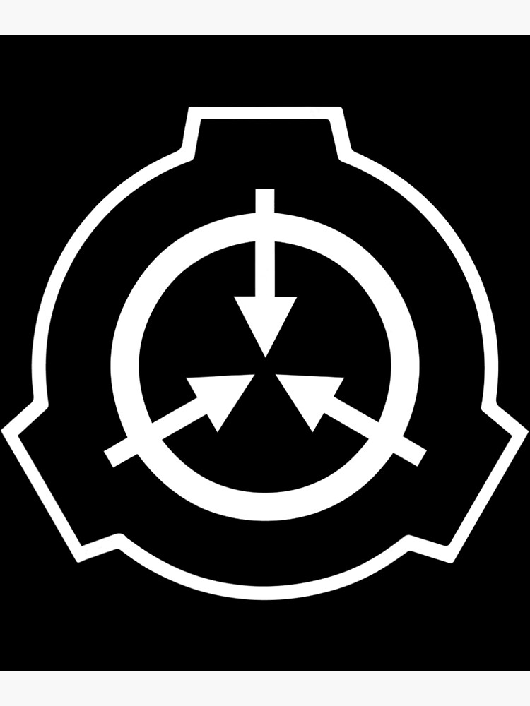"SCP Foundation White Logo" Poster for Sale by murkymarkup9352 | Redbubble