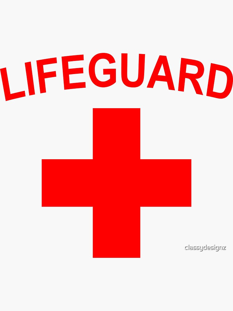 "Lifeguard" Sticker for Sale by classydesignz | Redbubble