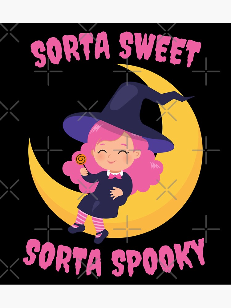 Sticker « Sorta Sweet Sorta Spooky | Jolie sorcière d'Halloween ...