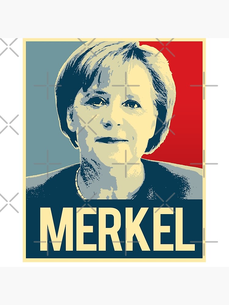 "MERKEL PROPAGANDA POSTER" Poster for Sale by popdesigner | Redbubble