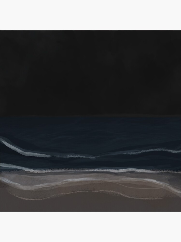 "Dark beach, liminal space" Sticker for Sale by P0ltergeist | Redbubble