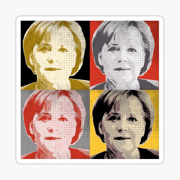 "Angela Merkel Pop Art" Sticker for Sale by popdesigner | Redbubble