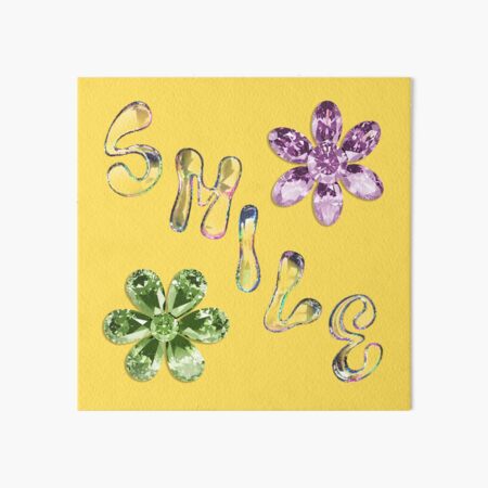 "Jelly Smile... A simple design using colored crystal flowers" Art ...