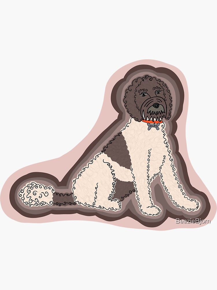 "Riley with Outline" Sticker for Sale by BeezieBjorn | Redbubble