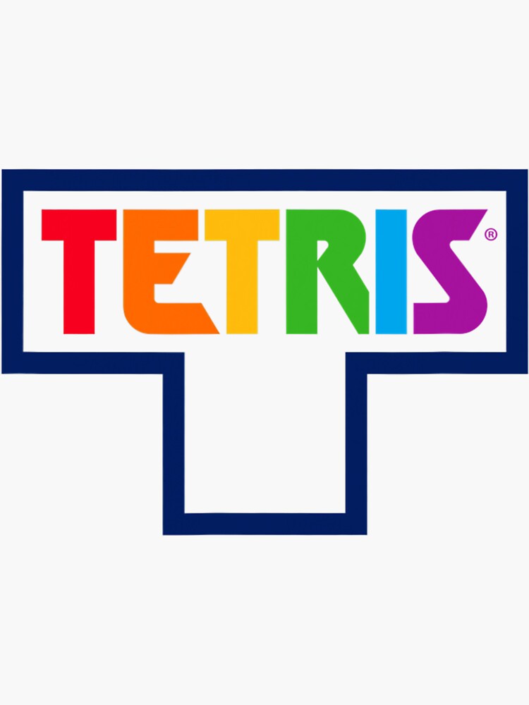 "PLAY TETRIS! NEW LOGO" Sticker for Sale by dutifuldimple80 | Redbubble