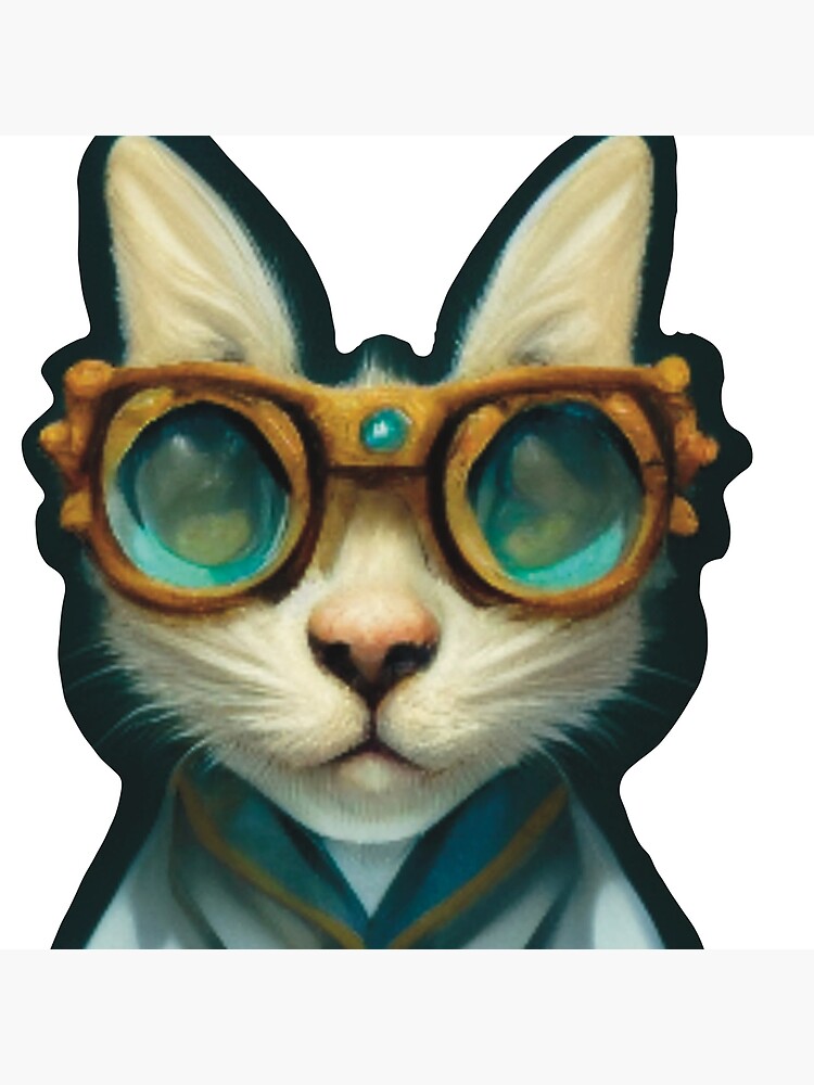 Póster «Science kitty cat experimentando con el espacio, la física, los ...