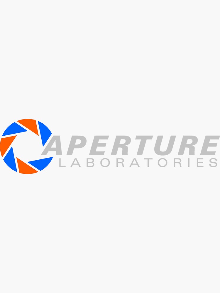 "Aperture Laboratories re-imagined color logo" Sticker for Sale by ...