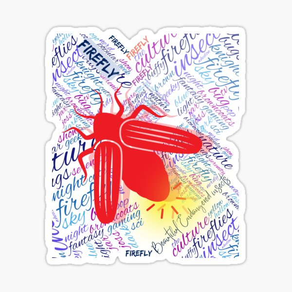 " Firefly" Sticker for Sale by yassooarts | Redbubble