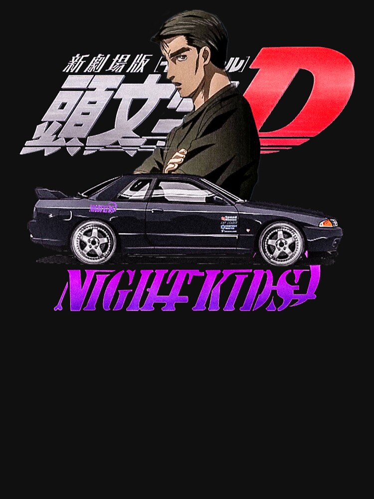"Initial D - Nakazato R32 Myogi Night Kids JDM" T-shirt for Sale by ...