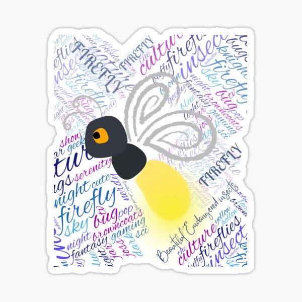" Firefly" Sticker for Sale by yassooarts | Redbubble