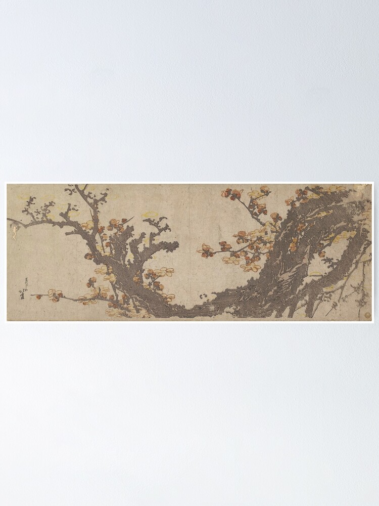 "Ancient Japanese Cool Plum Tree Ink/Charcoal Drawing " Poster for Sale ...