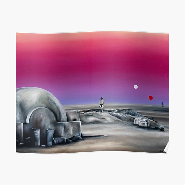 "Binary Sunset" Poster for Sale by KrellCityArt | Redbubble