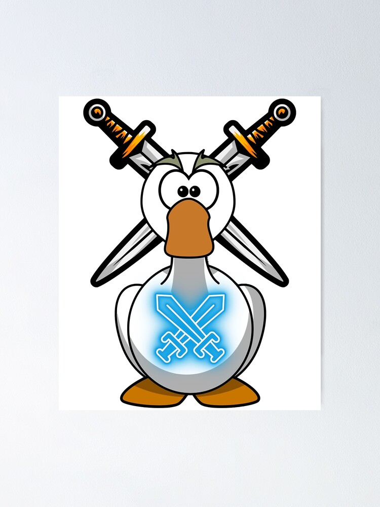 "duck with a sword funny 2022 " Poster for Sale by PerandorDesign ...