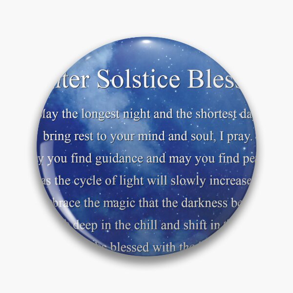 "Winter Solstice Blessing Yule Pagan Sabbat with Poem and Beautiful ...