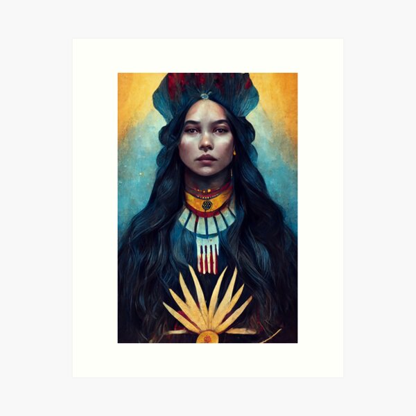 Native American Women Face Paintings
