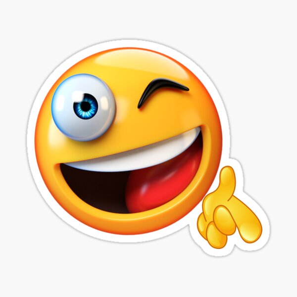 "Pointing Emoji" Sticker for Sale by contenty | Redbubble