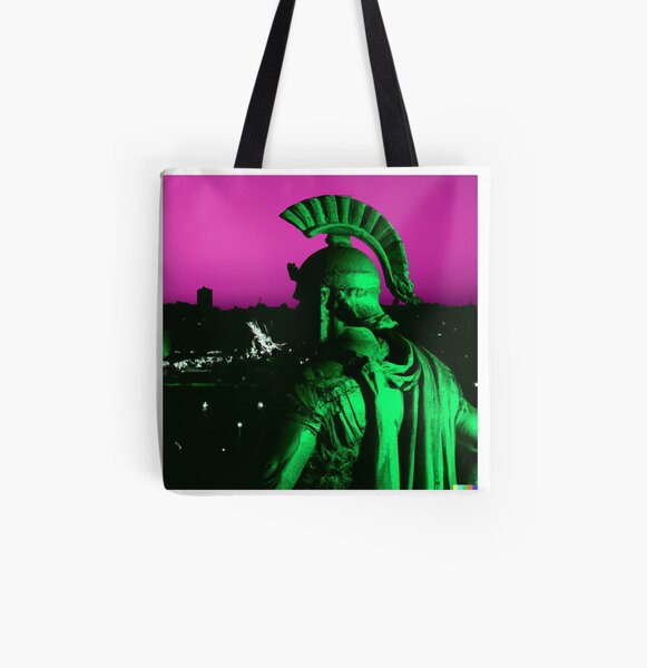 "DALL·E 2022-08-04 20.38.01 - Marble statue of Roman soldier in front ...