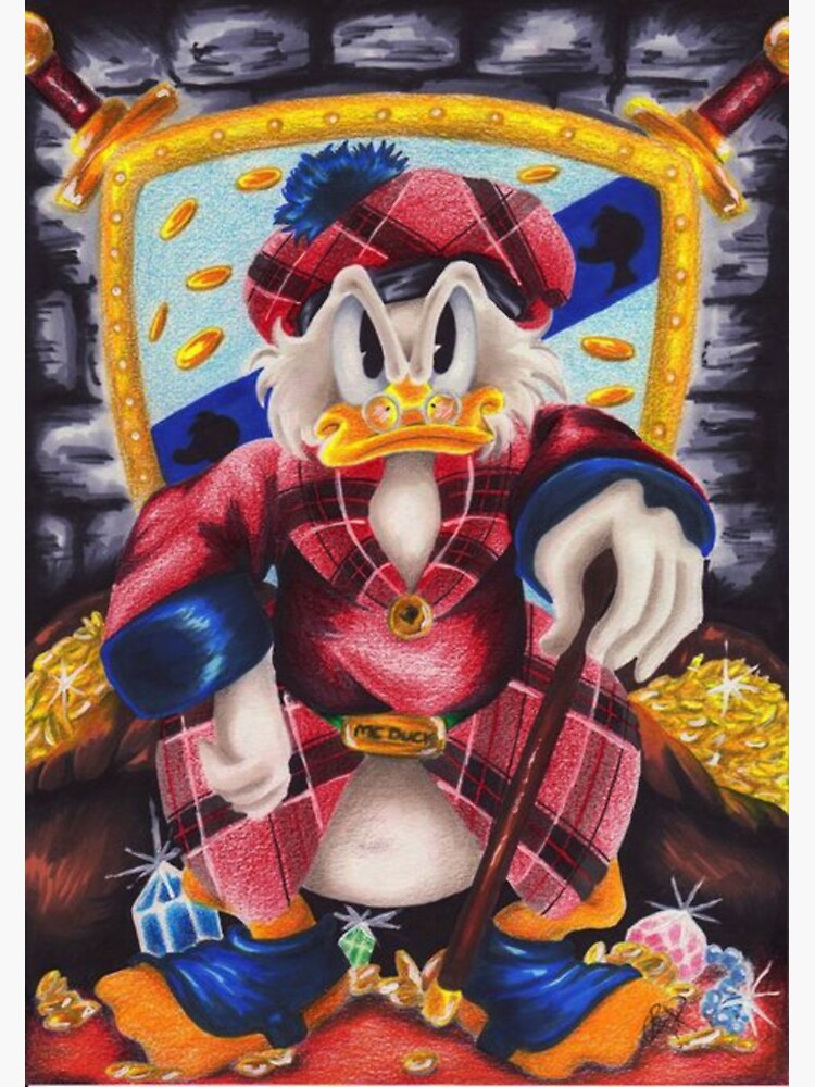 "Scrooge McDuck" Sticker for Sale by GEK-NERD | Redbubble