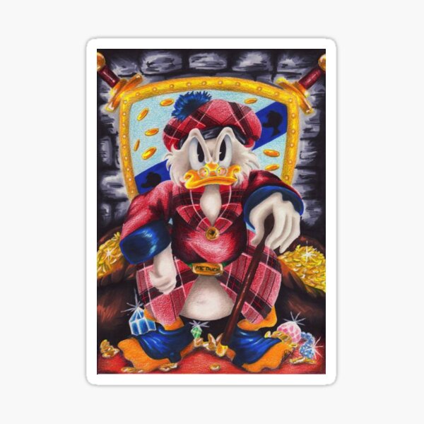 "Scrooge McDuck" Sticker for Sale by GEK-NERD | Redbubble