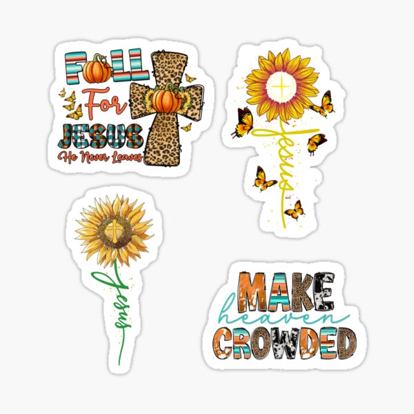 "Jesus stickers - Bible themed design" Sticker for Sale by ...