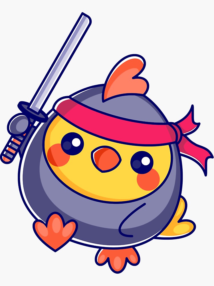 "Duck With A Sword " Sticker for Sale by PandaMind | Redbubble