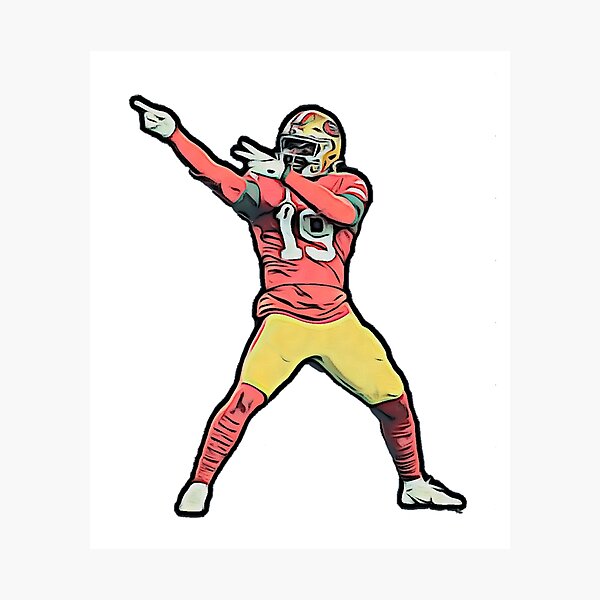 "Deebo Samuel 49ers Wide Receiver mutiger Cartoon" Fotodruck von ...